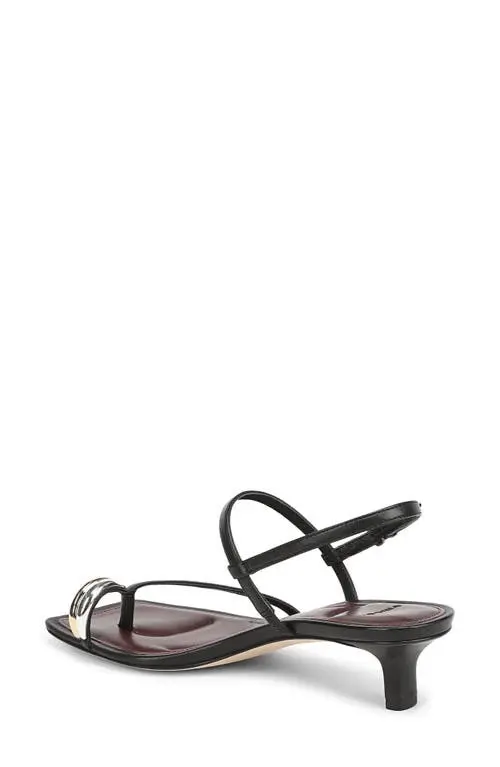 Vince Polli Kitten Heel Sandal - Black