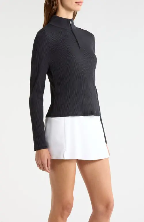 G/fore Rib Knit Quarter Zip Golf Top