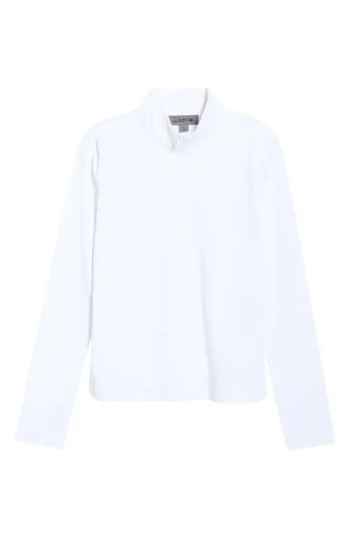 G/fore Rib Knit Quarter Zip Golf Top - Snow