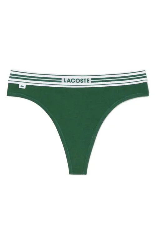 Lacoste Stretch Cotton Jersey Thong - Green
