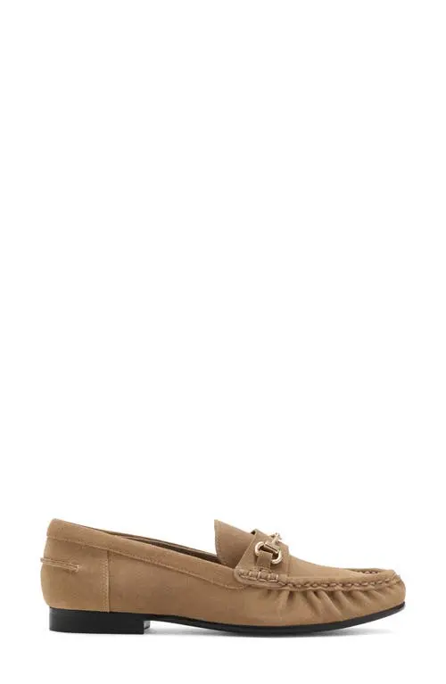 Mango Suede Bit Loafer - Medium Brown