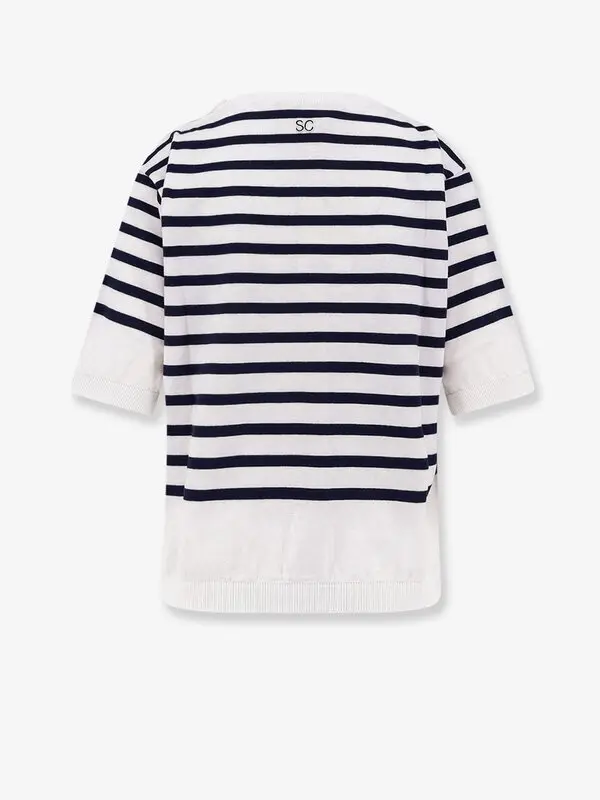 SEMICOUTURE Striped Cotton Sweater