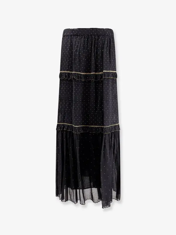 MARANT ETOILE Volodia Polka Dot Skirt - Black