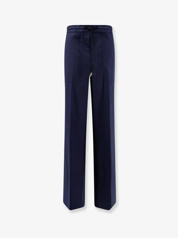 SEMICOUTURE Stretch Cotton Trousers - Blue