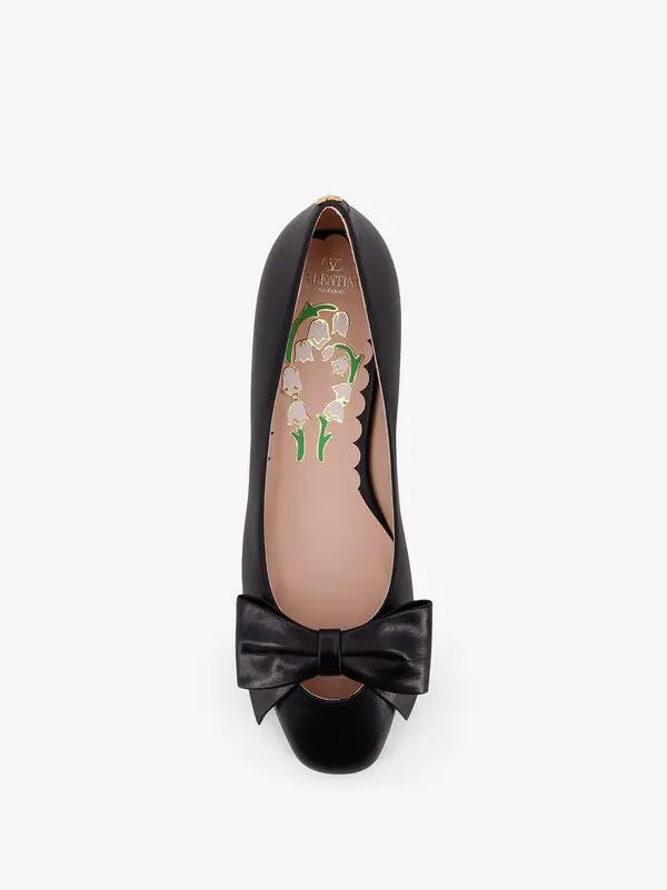Valentino Garavani Bow Detailing Ballerinas - Black