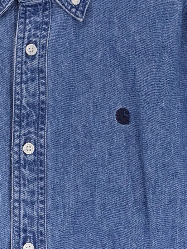 Carhartt Work In Progress Lucas Cotton Shirt - Blue