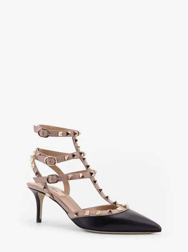 Valentino Garavani Rockstud Leather Slingback Decollete