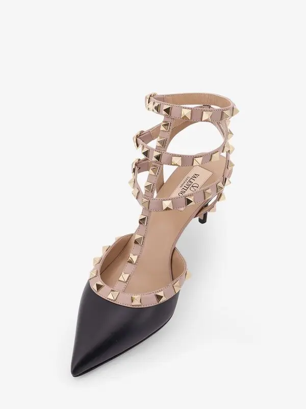 Valentino Garavani Rockstud Leather Slingback Decollete