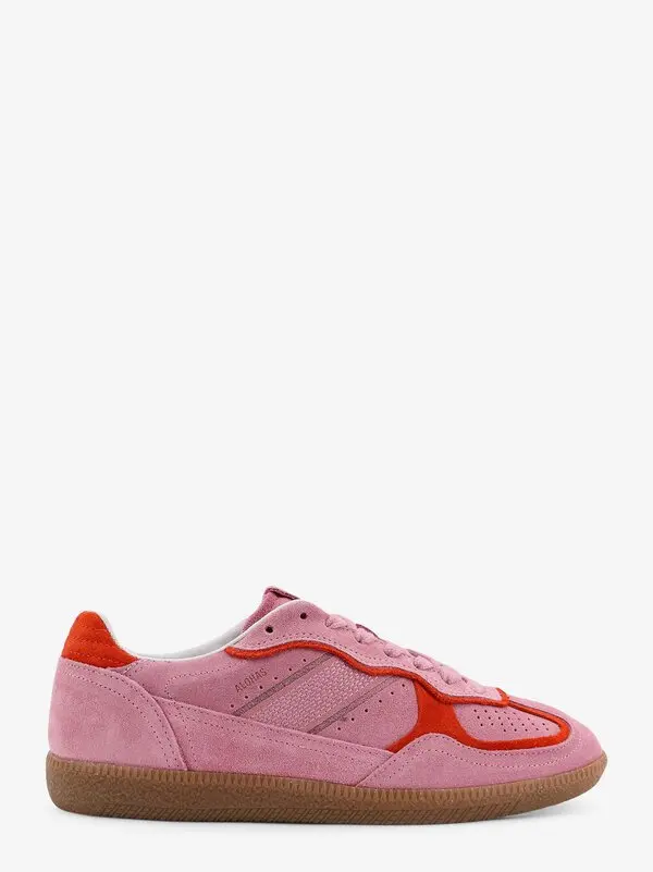 ALOHAS Suede Sneakers With Perforated Details - Pink