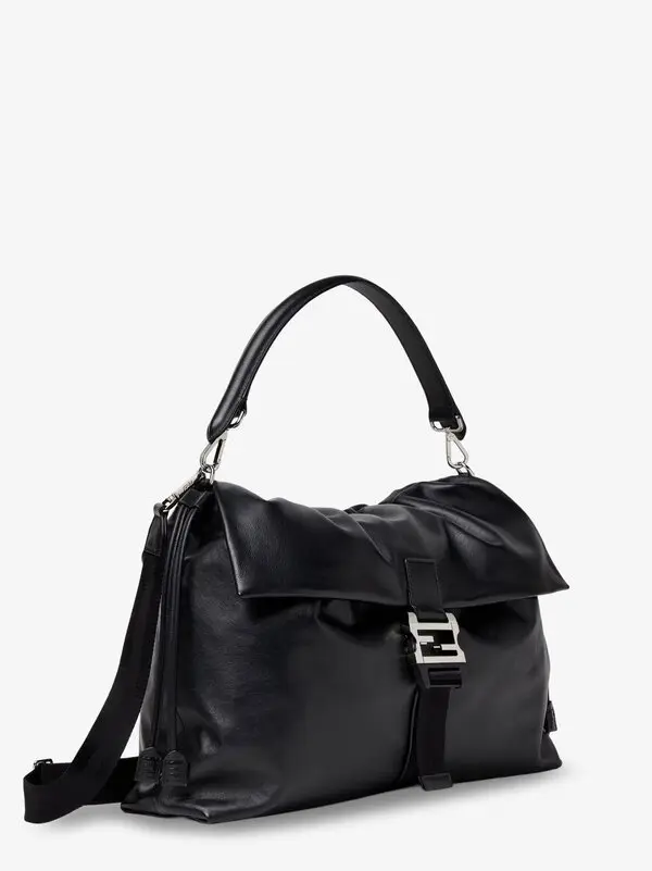 Fendi Flux Maxi Messenger Bag - Black