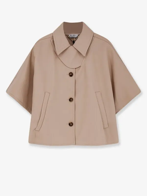 Max Mara Cotton Cape - Beige