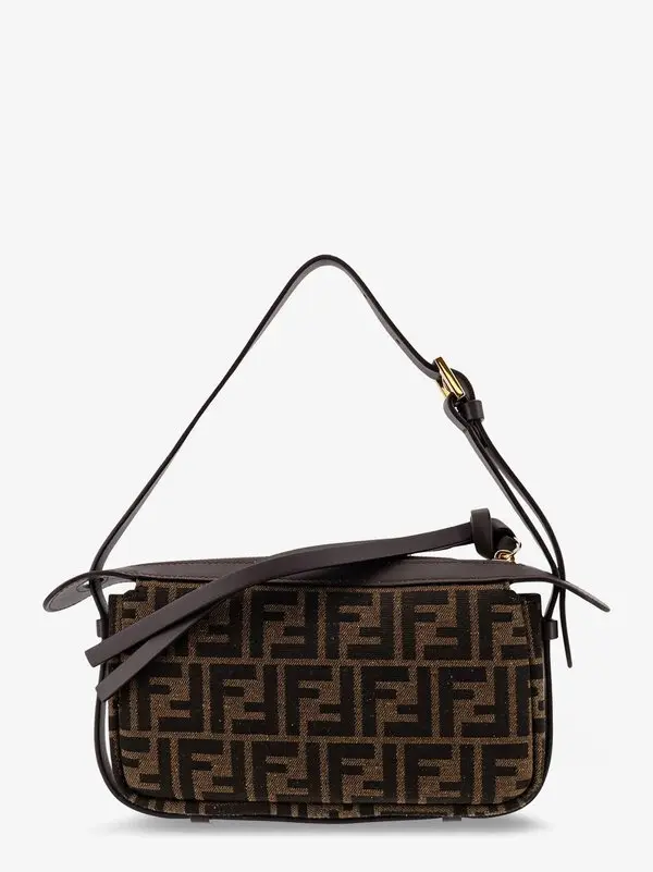 Fendi Ff Jacquard Fabric Shoulder Bag
