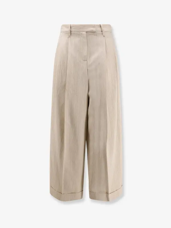 ALYSI Viscose And Linen Trousers