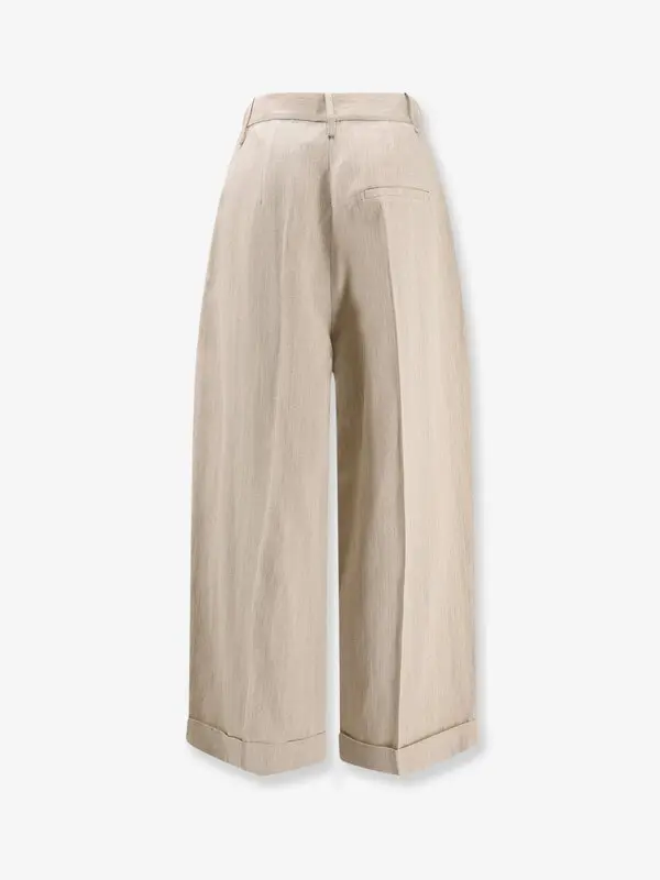 ALYSI Viscose And Linen Trousers