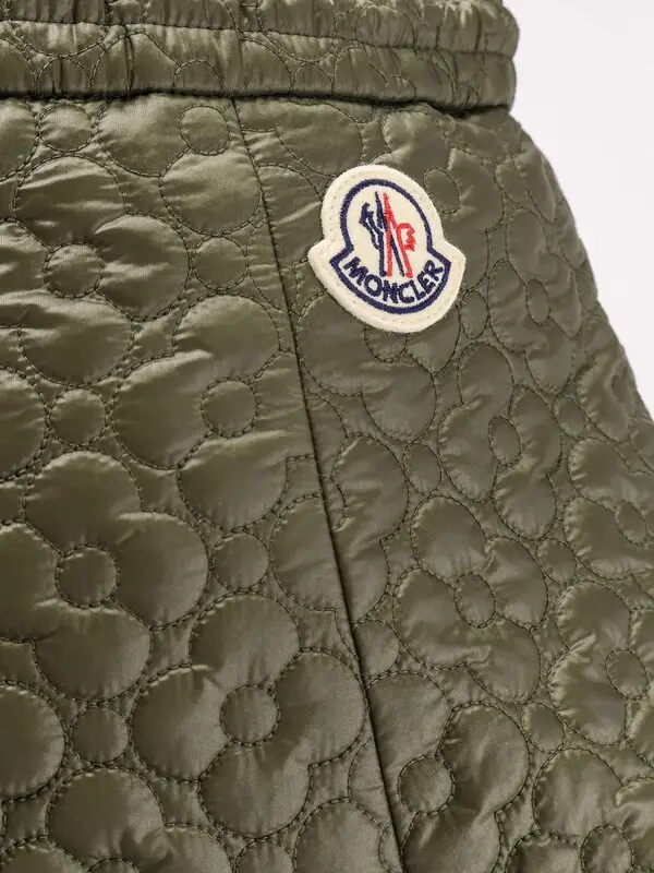 Moncler Quilted Nylon Flared Skirt