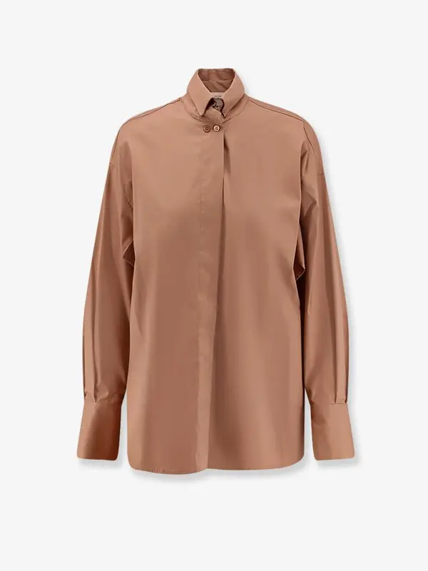 SEMICOUTURE Oversize Cotton Shirt - Pink