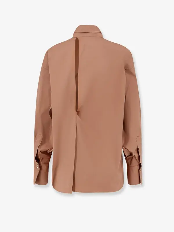SEMICOUTURE Oversize Cotton Shirt - Pink