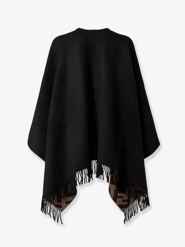 Fendi Cashmere And Wool Poncho