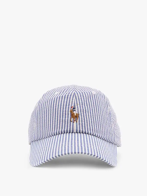 Polo Ralph Lauren Striped Cotton-blend Baseball Cap - Blue