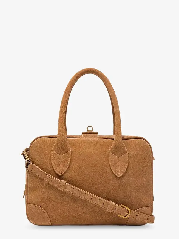GOLDEN GOOSE Vita Suede Bag - Brown