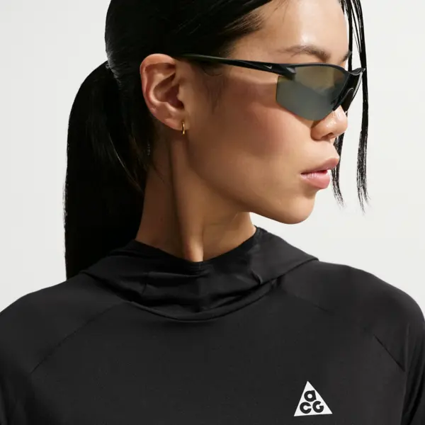 Nike Uv-resistant Hooded Trail Running Mid-layer Top