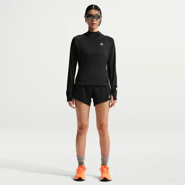 Nike Uv-resistant Hooded Trail Running Mid-layer Top