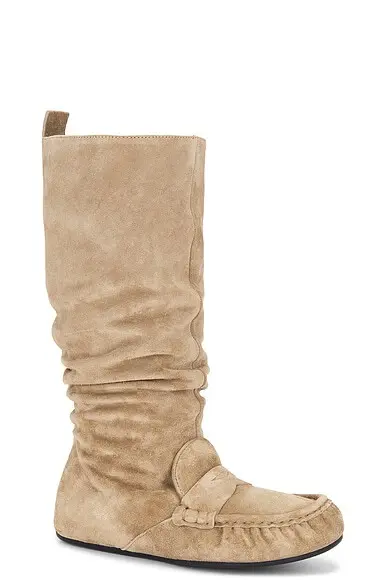 Acne Studios Bojan Slouch Boots - Beige