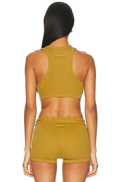 JEAN PAUL GAULTIER Cotton Ribbed Bra Top