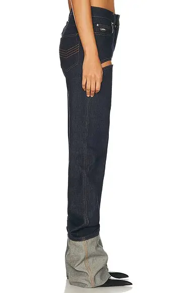 JEAN PAUL GAULTIER Cut Out Wide Leg Denim