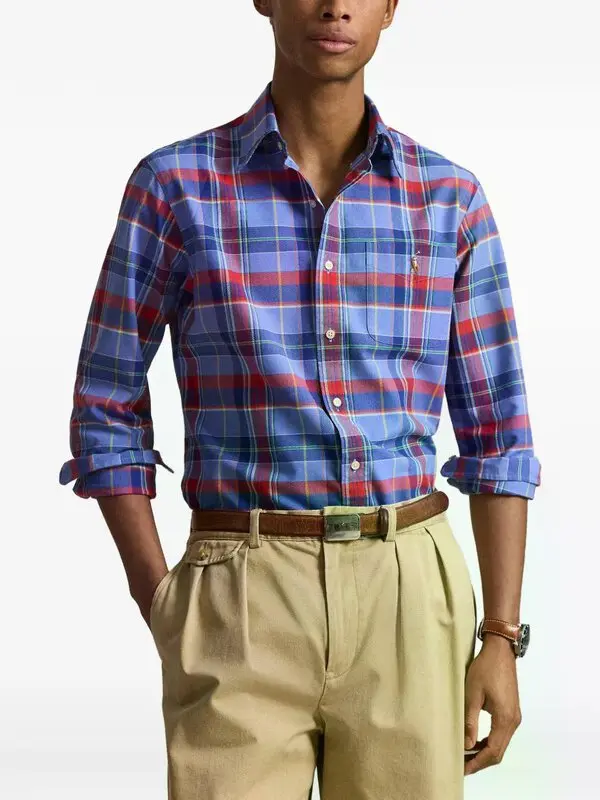 Polo Ralph Lauren Plaid Patch-pocket Shirt - Blue