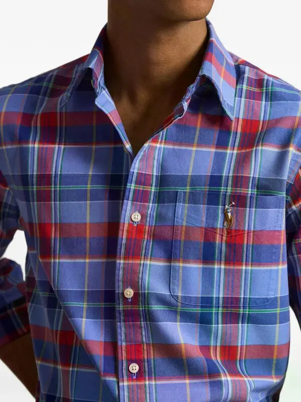 Polo Ralph Lauren Plaid Patch-pocket Shirt - Blue