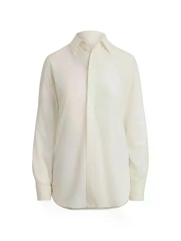 Ralph Lauren Adrien Embellished Silk Shirt