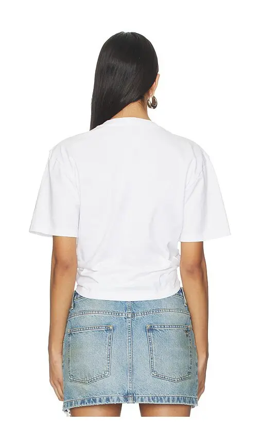 AREA Crystal Knot T-shirt - White