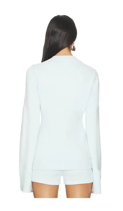 SEROYA Tira Knit Cardigan - Arctic Blue
