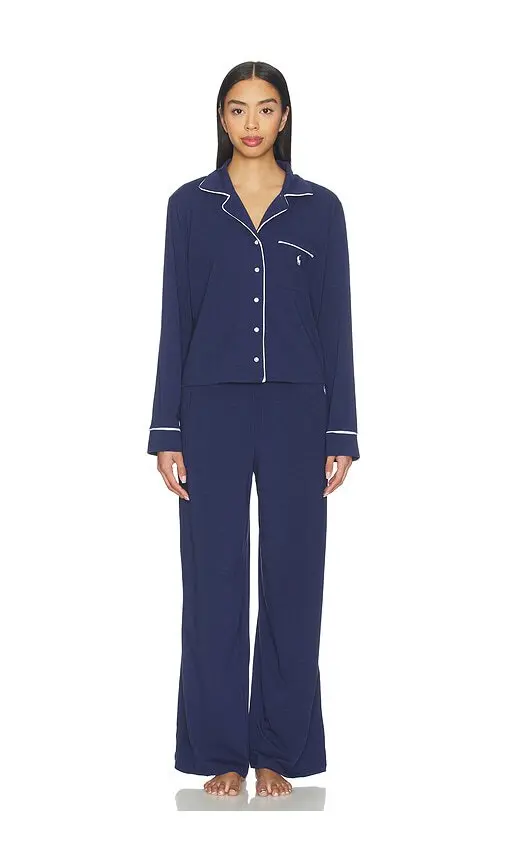 Polo Ralph Lauren Long Sleeve & Pant Pajama Set - Navy