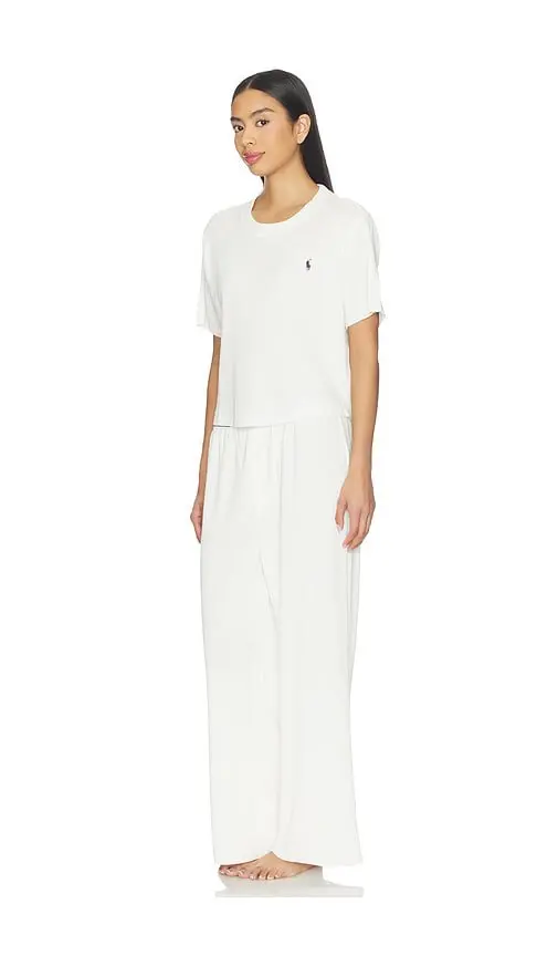 Polo Ralph Lauren Short Sleeve Top Straight Leg Pant Set