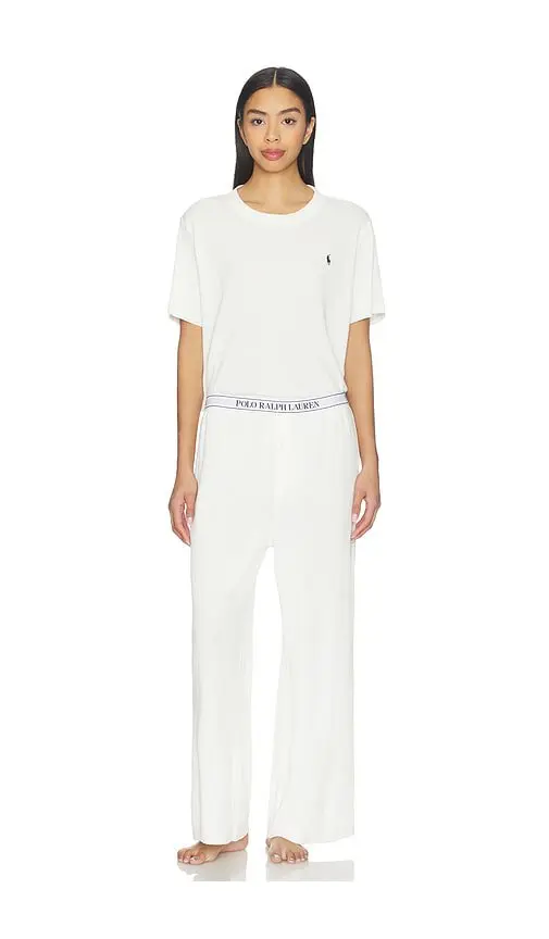 Polo Ralph Lauren Short Sleeve Top Straight Leg Pant Set