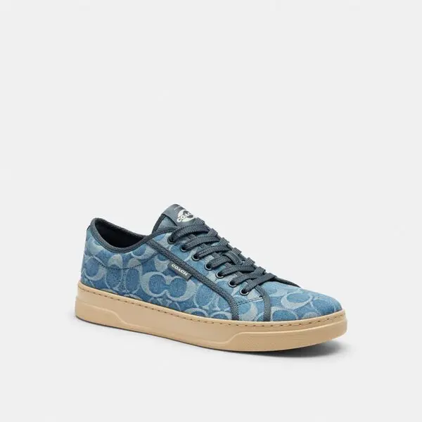 COACH Signature Denim Canvas Sneakers