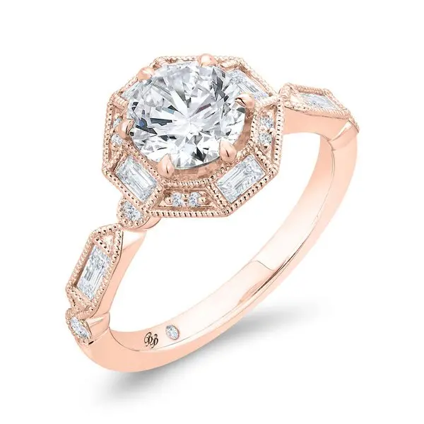 BELLA PONTE 14k Rose Gold Engagement Ring Setting - Rg
