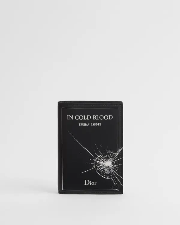 Dior Passport Cover - Black And White Book Cover Embossed Calfskin