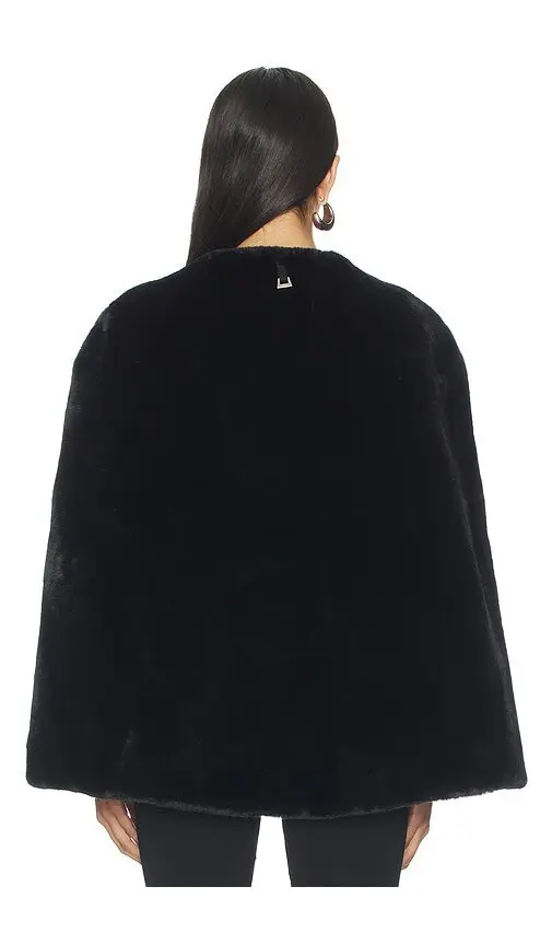 Apparis Sloane Cape With Faux Fur