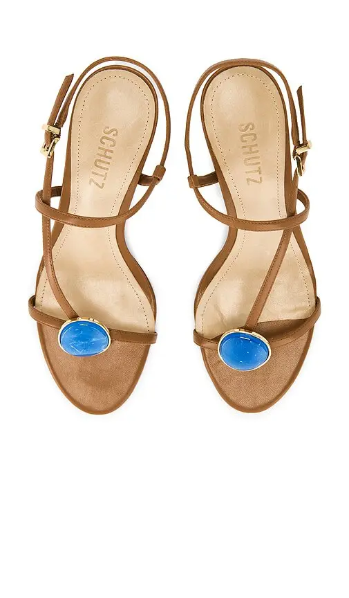 Schutz Azure Mid Embellished Sandal