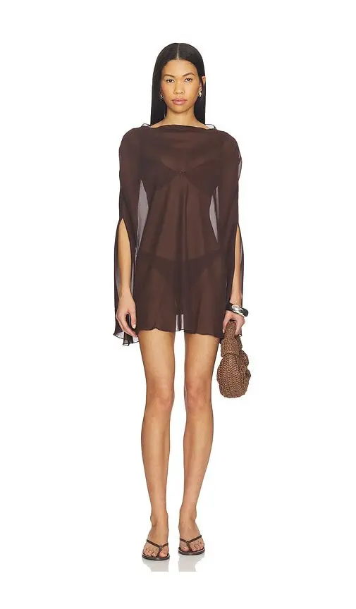 Lioness Aura Poncho - Chocolate
