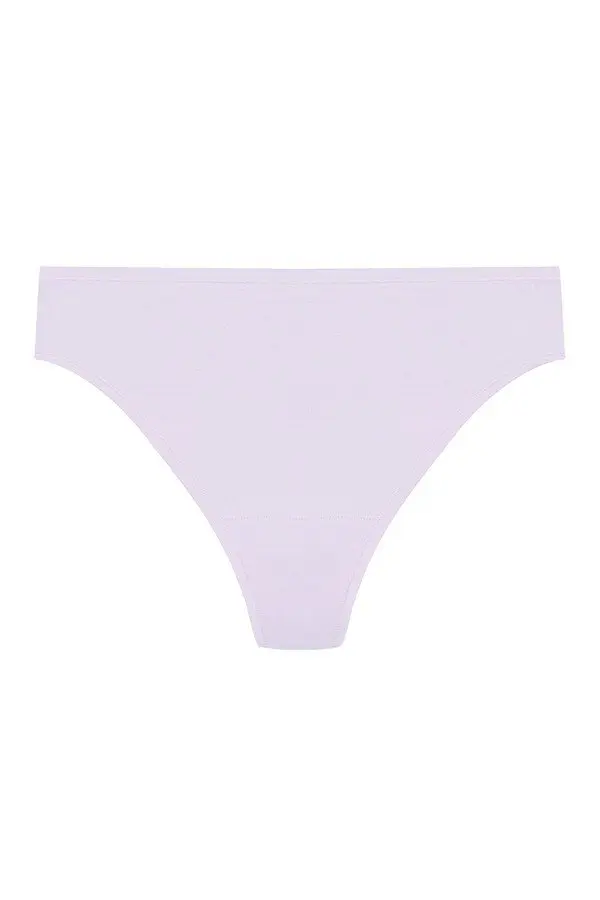 Natori Bliss Bare Cotton Thong - Purple