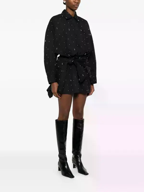 Giuseppe Di Morabito Embellished Tie-front Dress