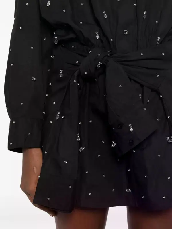 Giuseppe Di Morabito Embellished Tie-front Dress