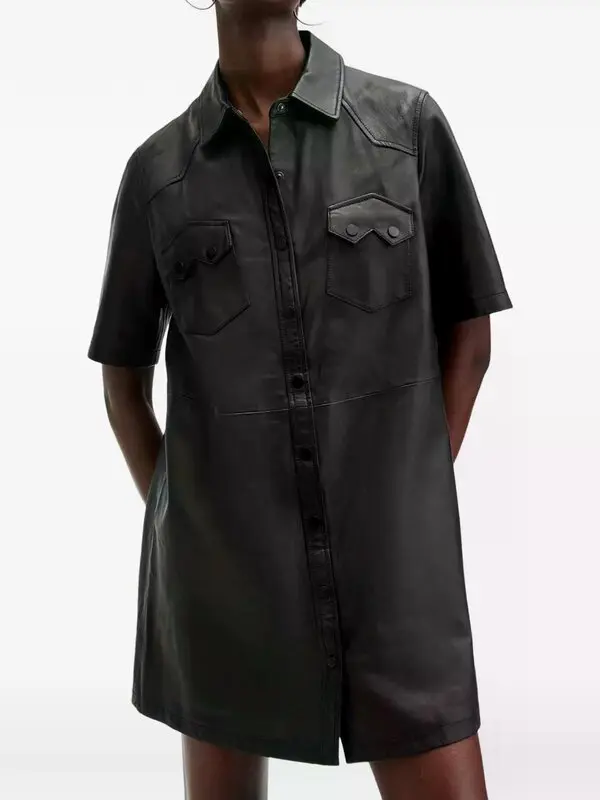 ALLSAINTS Rock Leather Mini Dress