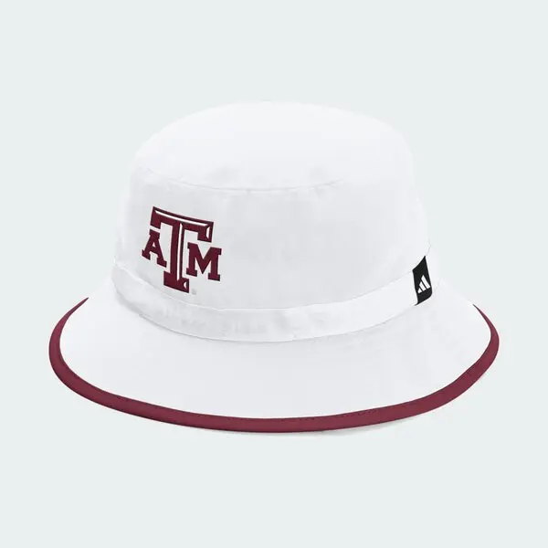 Adidas Texas A&m Aggies Bucket Hat With Logo - White / Team Maroon / Multi / Multi