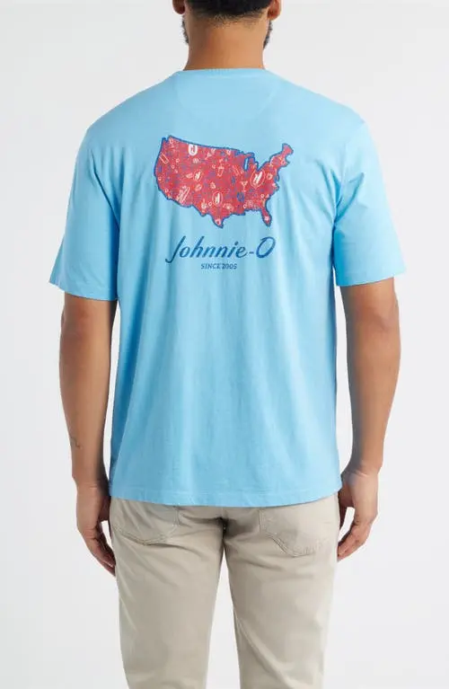 Johnnie-o Brews 'n' Views Cotton Blend Pocket T-shirt