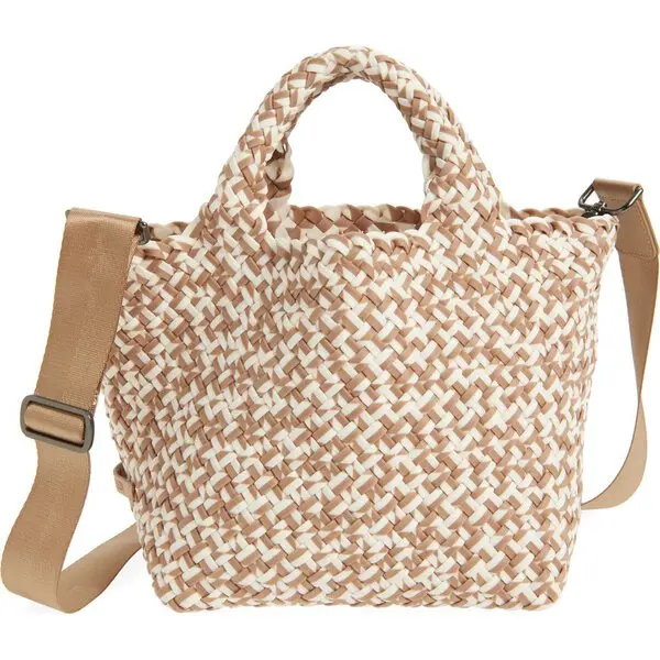 NAGHEDI Small St. Barths Prism Tote - Flax